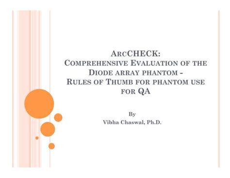 linear accelerator acceptance commissioning and annual qa pdf