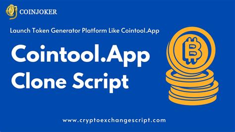 how to develop token generator platform like cointool app in just 7
