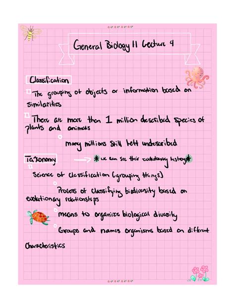 Classification Lecture 4 Generalbiology 11 Lecture 4 Classification D