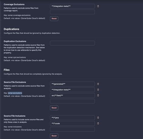 How To Make Sonar Analysis Only Java And Scala Code Sonarqube Cloud Sonar Community