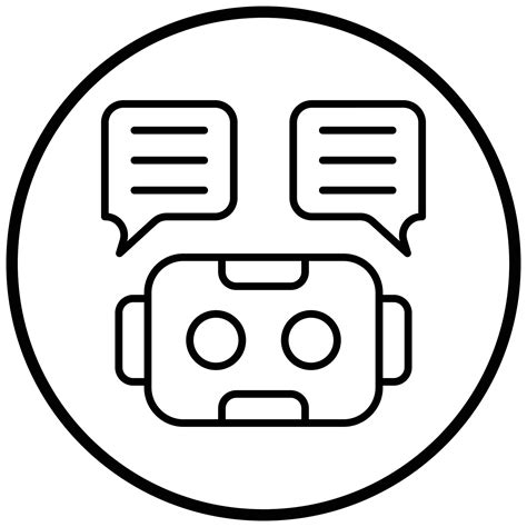 Chat Bot Icon Style 7879908 Vector Art At Vecteezy