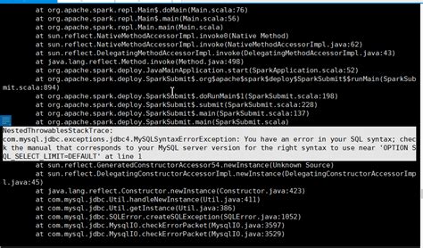 spark执行sql报错 会打篮球的程序猿