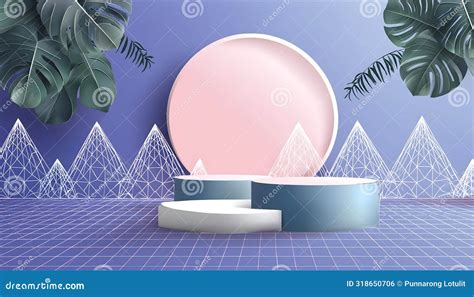 D Renders And Metaverse Inspired Product Mockups On Digital Art Concept Generative AI Stock