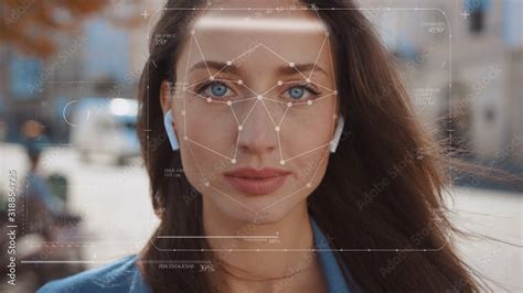 Future Face Detection Technological 3d Scanning Biometric Facial Recognition Face Id