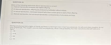 Solved QUESTION 32Which Of The Following Statements About Chegg Com