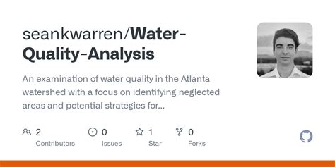 Github Seankwarrenwater Quality Analysis An Examination Of Water Quality In The Atlanta