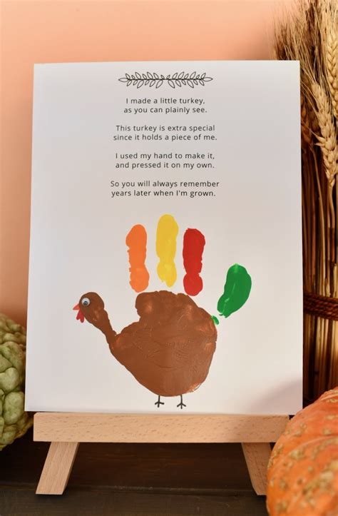 Hand Turkey Craft Template