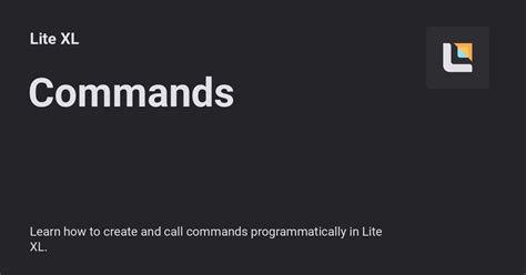 Commands Lite Xl
