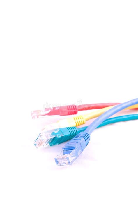 Network Cable Patch Cord Stock Photo Image Of Switch