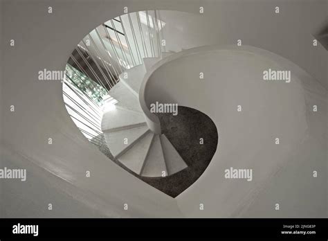 bio sustainable architecture multi level apartment with terraces stock