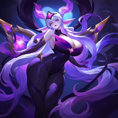 Rule 34 Ai Generated Big Breasts Evelynn League Of Legends Long Hair Nai Diffusion Star