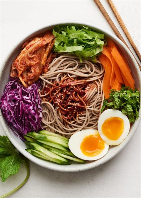 Bibim Guksu Korean Cold Noodle Salad Chrisse En Place