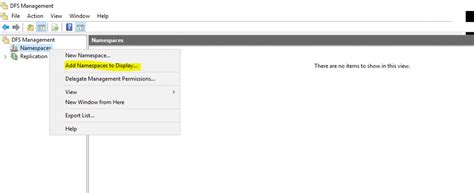 dfs domain based namespace folders are missing after replacing domain