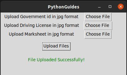 Upload A File In Python Tkinter Python Guides