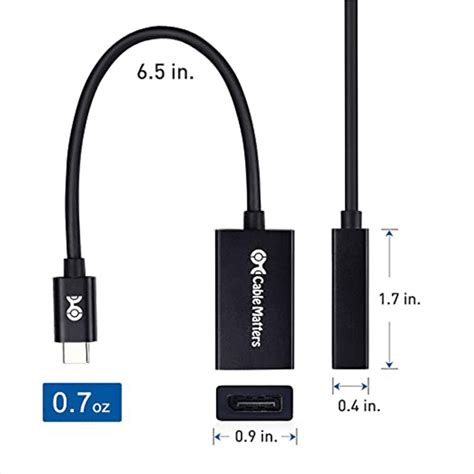 Cable Matters Usb C To Displayport Adapter With K Hz K Hz Ax Store