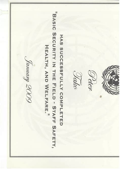 Basic Security Certificate Pdf