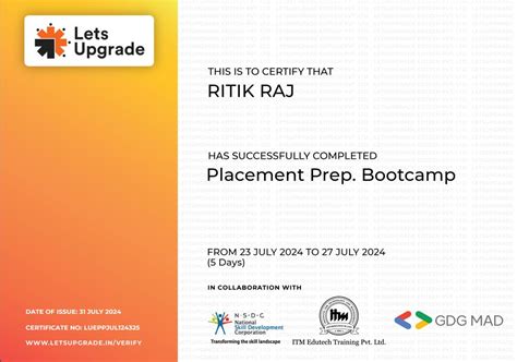 Ritik Raj On Linkedin Excited To Share That I Have Successfully