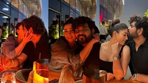 Nayanthara విఘ్నేష్ శివన్‌ని ముద్దులతో ముంచెత్తిన నయనతార రొమాంటిక్ డిన్నర్ ఫొటోలు షేర్