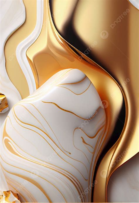 White And Golden Marble Pattern Abstract Texture Background White And Golden Marble Texture