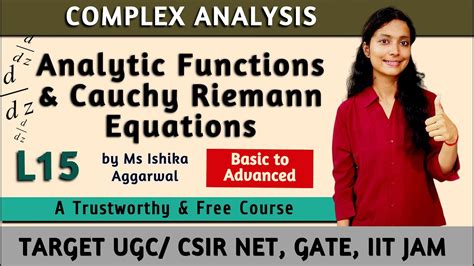 analytic functions and cauchy riemann equations l15 ugc csir net gate