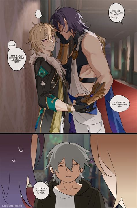 Trailblazer Caelus Aventurine And Dr Ratio Honkai And More Drawn By Yukaero Danbooru