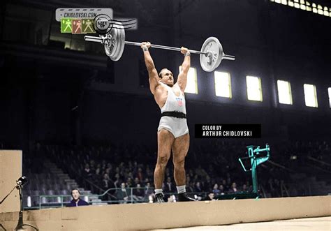 Stanley Stanczyk Usa Wins The Gold Olympic Games 1948 R Weightlifting