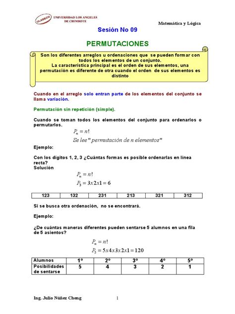 Sesion No 09 Pdf Combinatoria Permutación