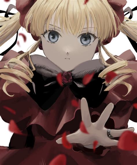 Safebooru 1girl Anony14674 Blonde Hair Bonnet Dress Expressionless