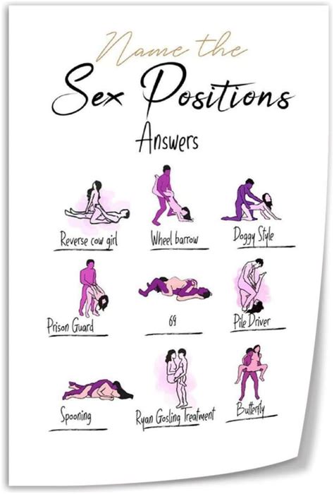 Sex Positions Guide Art Painting Poster Couple