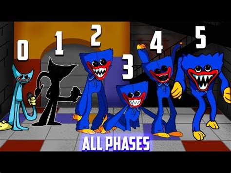 Fnf Vs Huggy Wuggy All Phases Youtube
