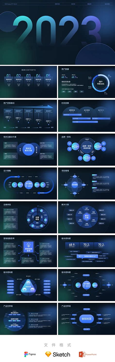 数据可视化科技ppt 花瓣网