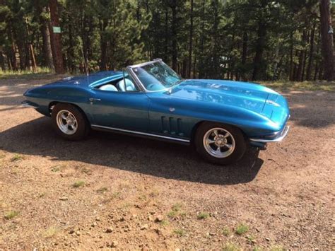 1965 Chevrolet Corvette Convertible Clean Title Rwd Blue Excellent