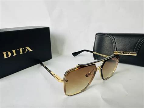 Lentes Dita Dorado Negro Fullset Para Hombre Meses Sin Interés
