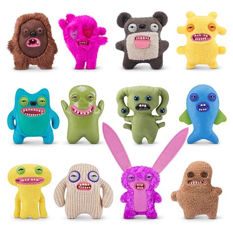 Fuggler New Fuggs On The Block Scarescome Square Bear Brown Fuzzy
