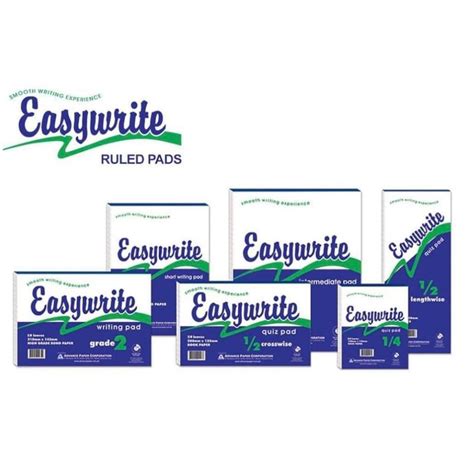 Easywrite Quiz Pad Paper 14 Pad Crosswise Lenghtwise Intermediate