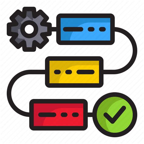 Workflow Chat Conversation Seo Web Communications Networking Icon