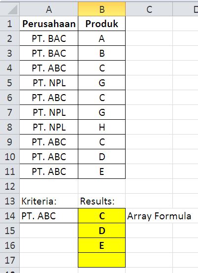 Tips Tips Rumus Excel Mengambil Data Unik Extract Unique Values