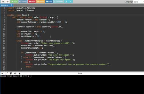 Deepakkannan M On Linkedin Java Programming Internship Numberguessinggame Cognoriseinfotech
