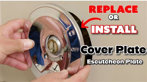 How To Replace Bathtub Faucet Cover Plate Escutcheon Easy Simple Youtube