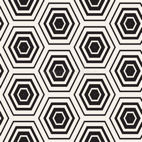Seamless Pattern With Lines Lattice Vector Abstract Background Stylish Cell Structure Stock
