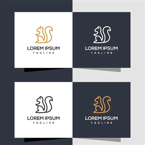 Premium Vector Squirrel Logo Vector Design Template