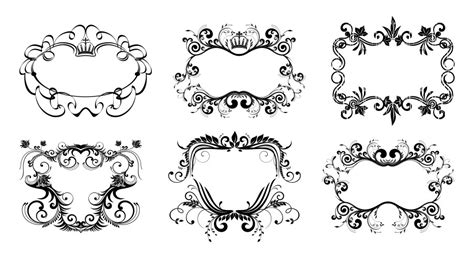 Retro Decorative Vintage Luxury Frames Borders Vector Image