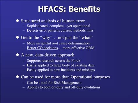 Ppt The Dod Human Factors Analysis And Classification System Hfacs Powerpoint Presentation