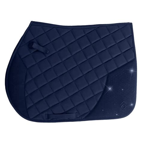 Aztec Diamond Crystal Jump Saddlecloth Navy