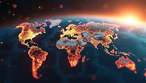 Holographic Visualisation Global Wealth Distribution Economic Clusters