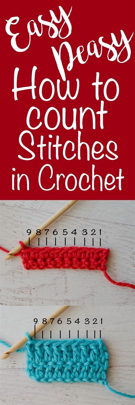 How To Count Stitches In Crochet Crochet Stitches For Beginners Crochet Instructions Crochet