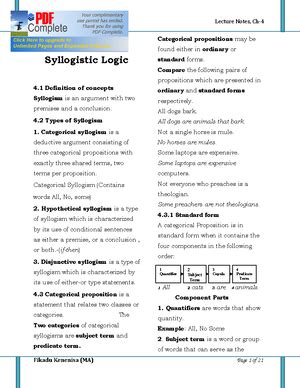 Logic And Critical Thinking PHIL AAU Studocu