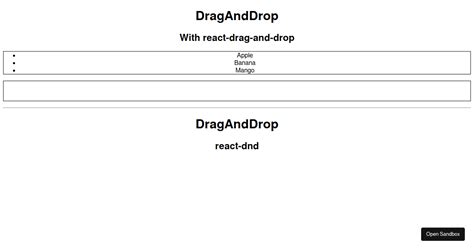 Draganddrop Forked Codesandbox