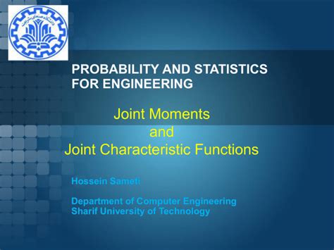 Lecture 10 Joint Momentspptx