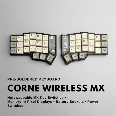 Buy Pre Soldered Wireless Corne Mx Keyboard Hotswappable 42 36 Keys